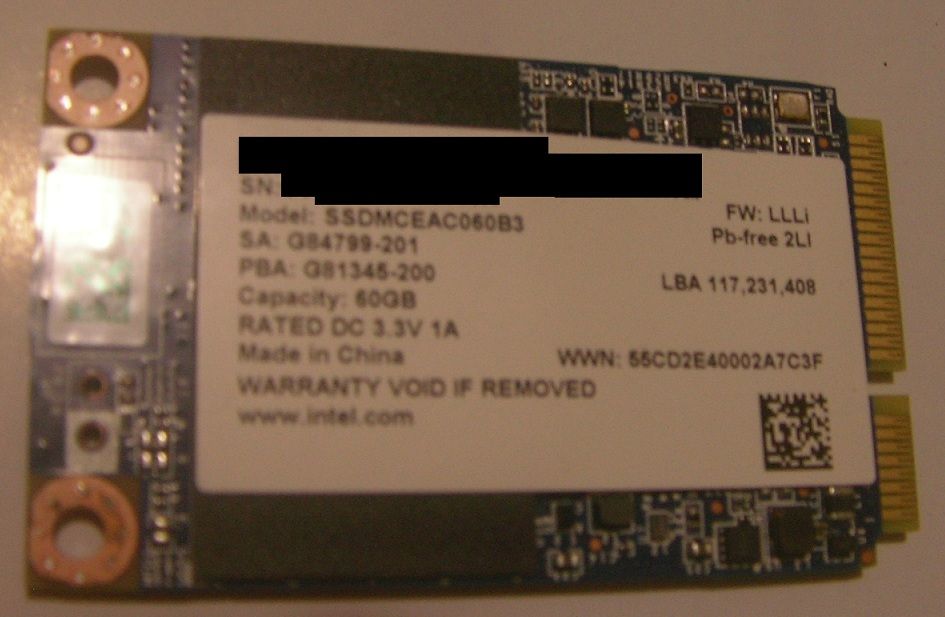 入門級mSATA SSD Intel 525 60G小測+Secure Erase（安全抹除）步驟 - PCDVD數位科技討論區